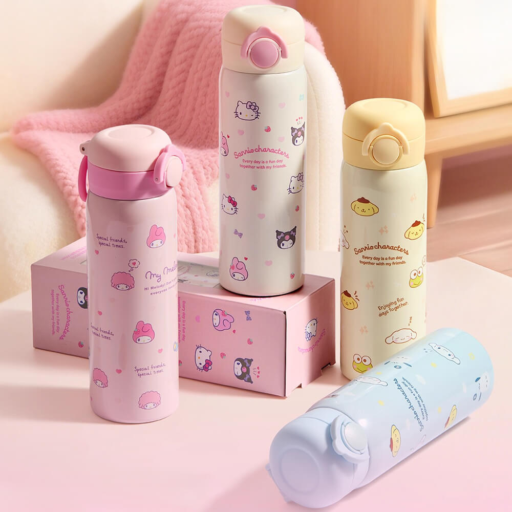 Sanrio Magic Pop-up Thermos Cup - 500ml 4 Colors – KawaiiEnvy