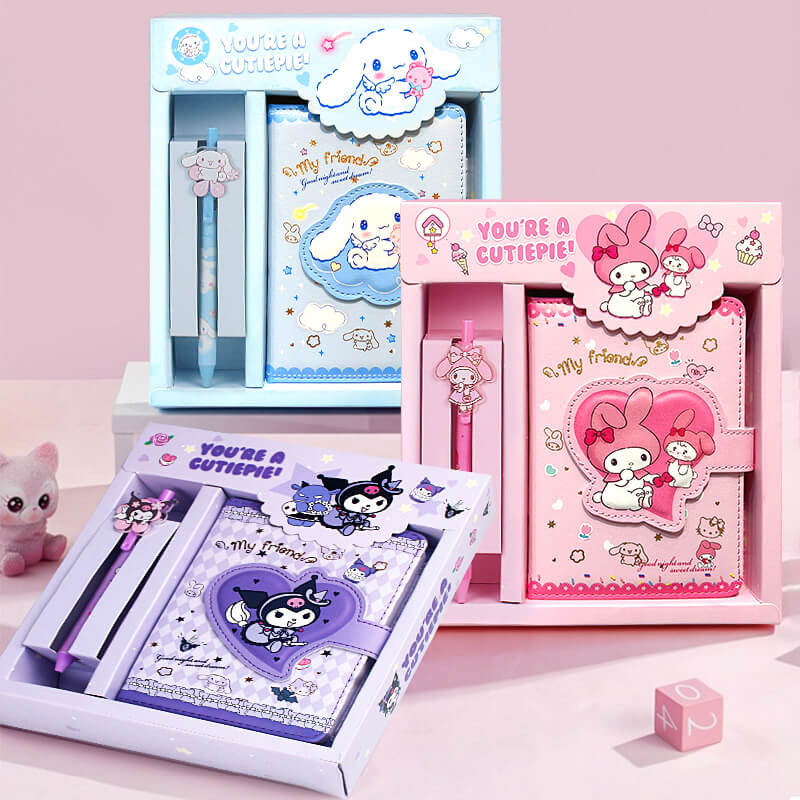 Sanrio A6 Stationery Notebook With Gel Pen – KawaiiEnvy
