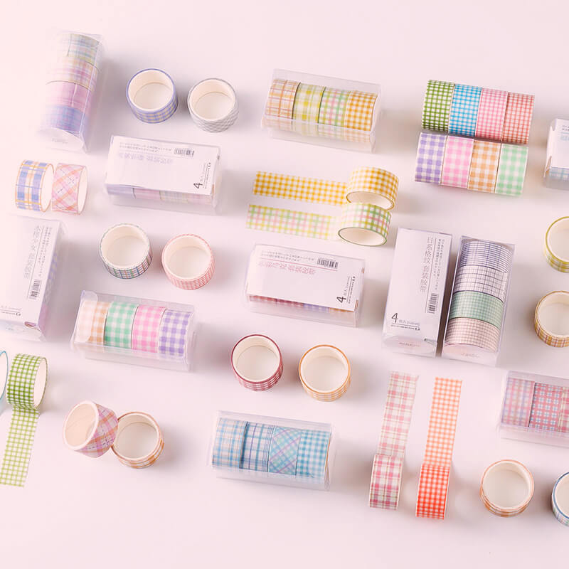 Japanese Plaid Series Washi Tapes - Kawaiienvy – kawaiienvy