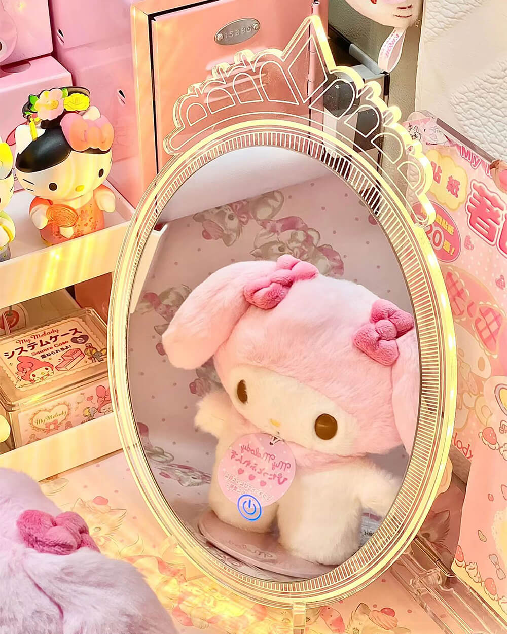 Magic Crown LED Lighted Makeup Mirror with 3 Lights - Kawaiienvy ...