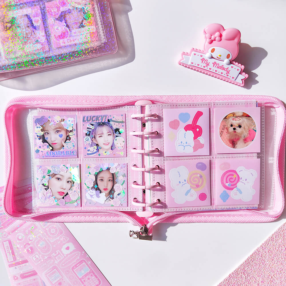 Glitter Kpop Zipper Binder Scrapbook Photo Album – KawaiiEnvy