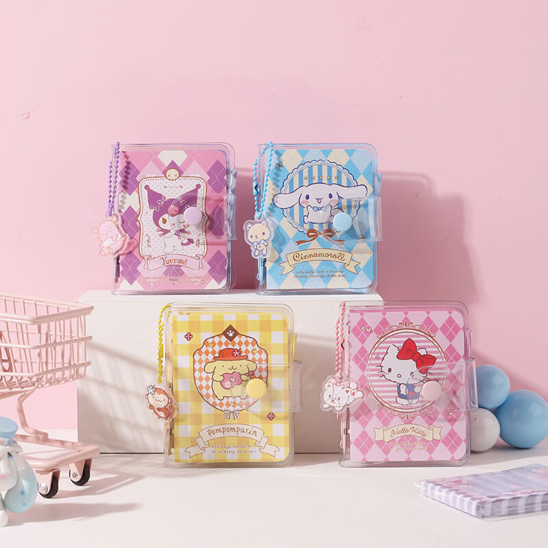Cute Sanrio Pocket Spiral Notepads Campus Checkered Pattern ...